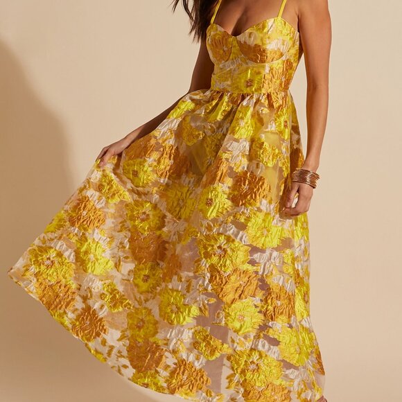 Showpo. | Dresses | Showpo Brailey Midi Dress Aline Corset Detail Dress ...